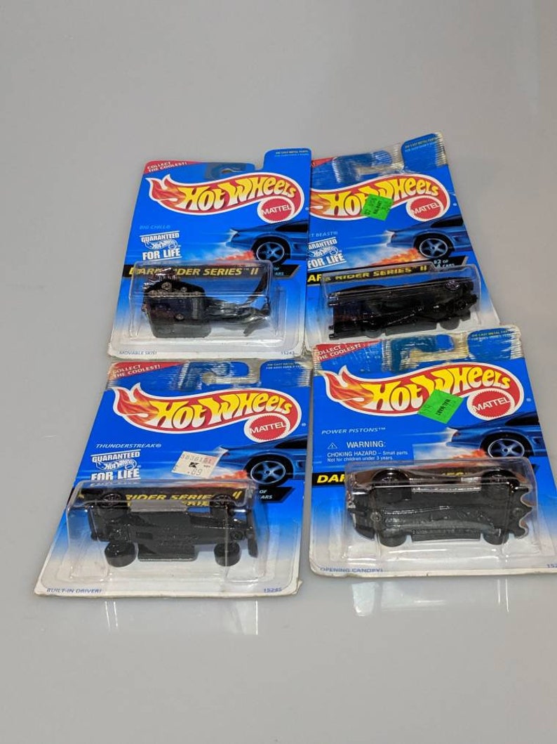 Vintage Hot Wheels 90s Dark Rider Series 2 Set of 4 - Etsy