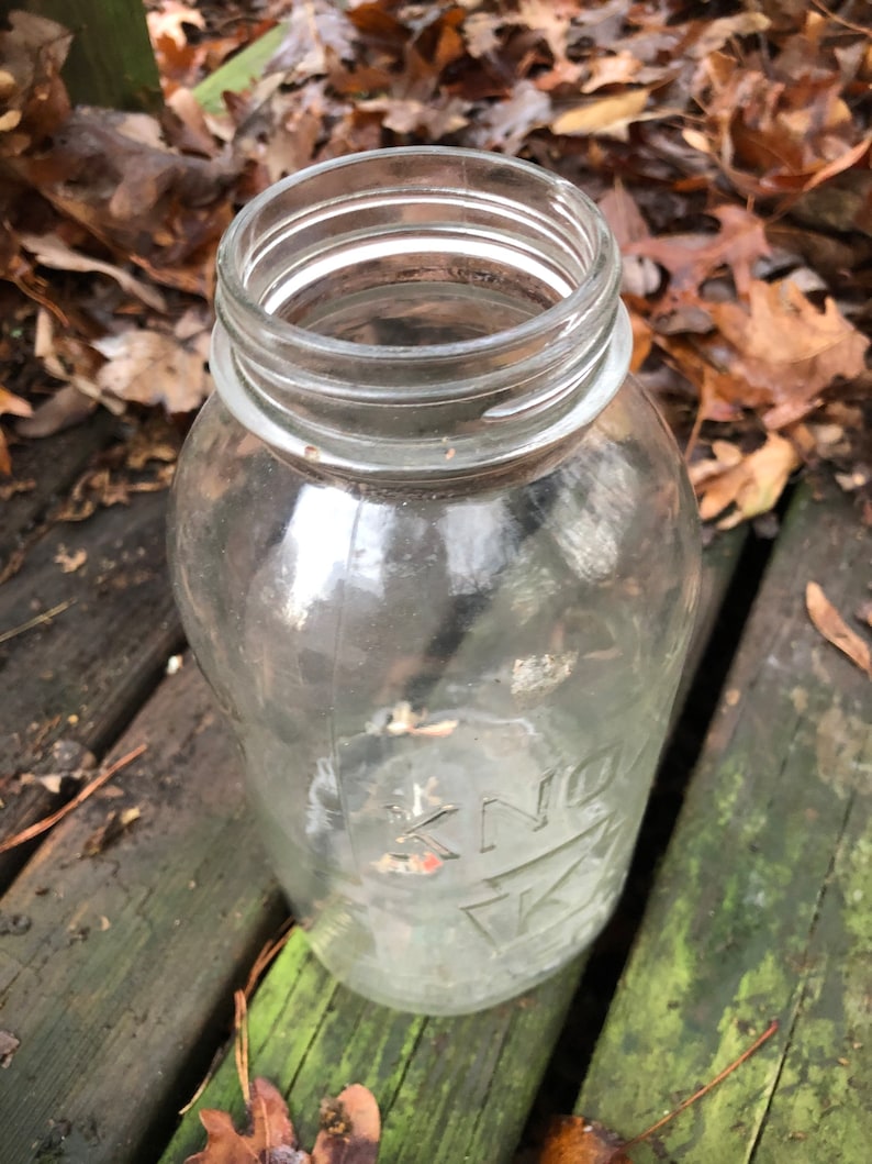 Vintage Knox Mason Jar - Etsy