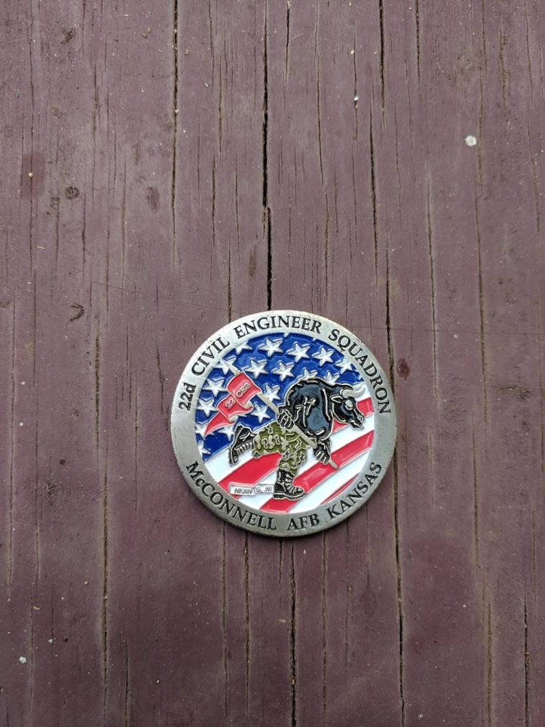 22nd Civil Engineer Squadron Challenge Coin - Etsy