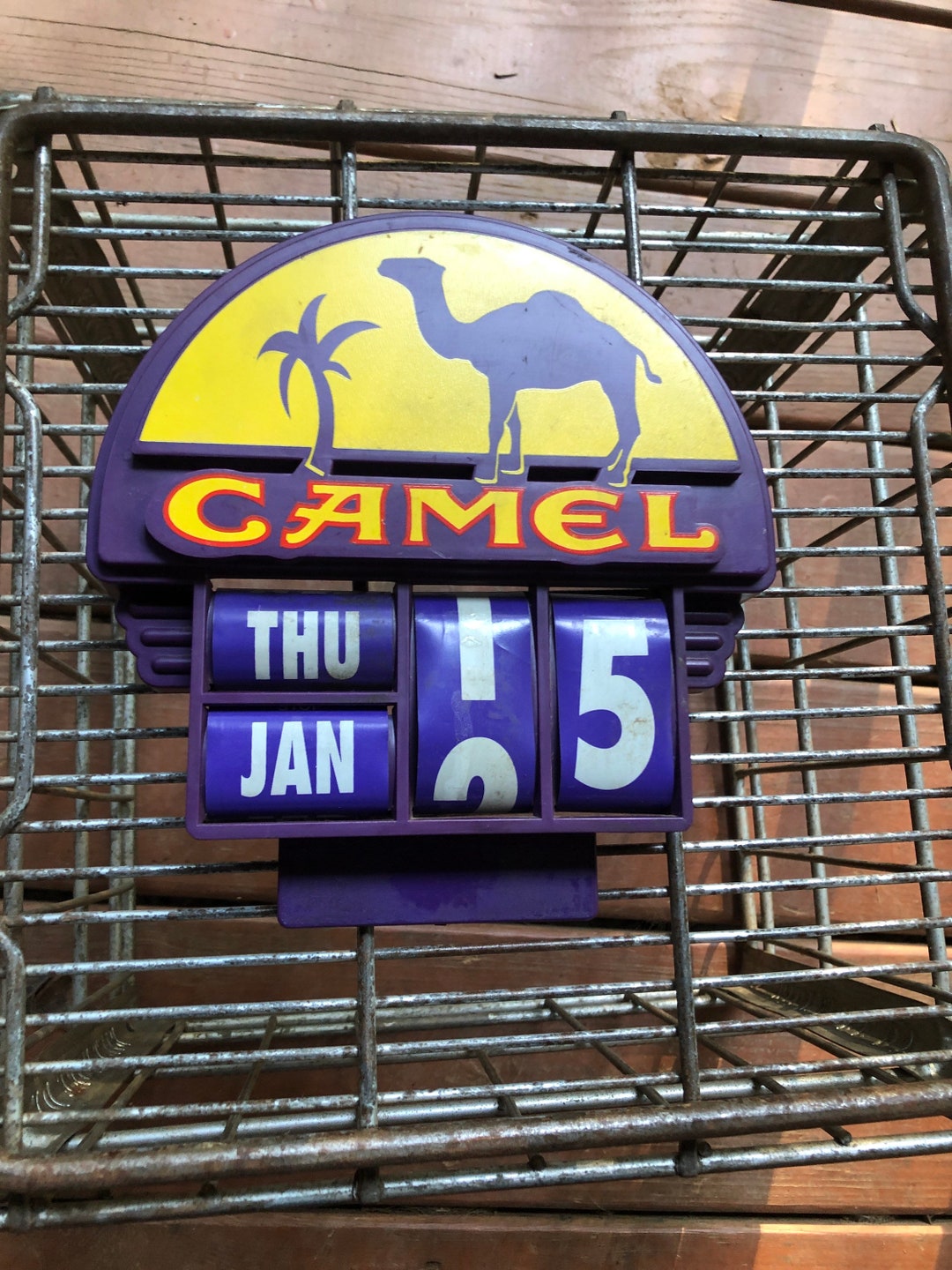 Vintage Camel Wall Manual Turn Calendar Box M4 - Etsy