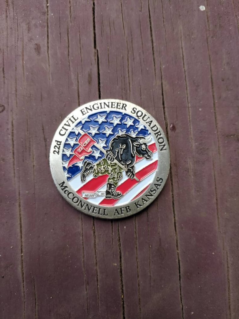 22nd Civil Engineer Squadron Challenge Coin - Etsy