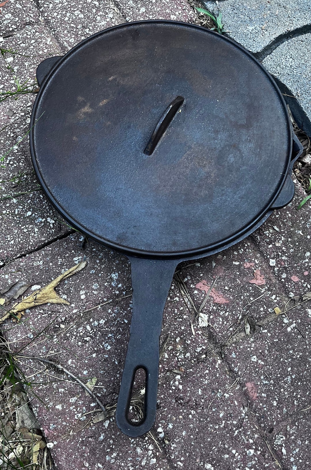 Etowah TN Foundry Skillet W/ Matching Lid Rare Tennessee Collectible ...