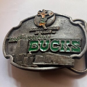 Vintage Milwaukee Bucks NBA Belt Buckle Made in USA 1988 - Etsy