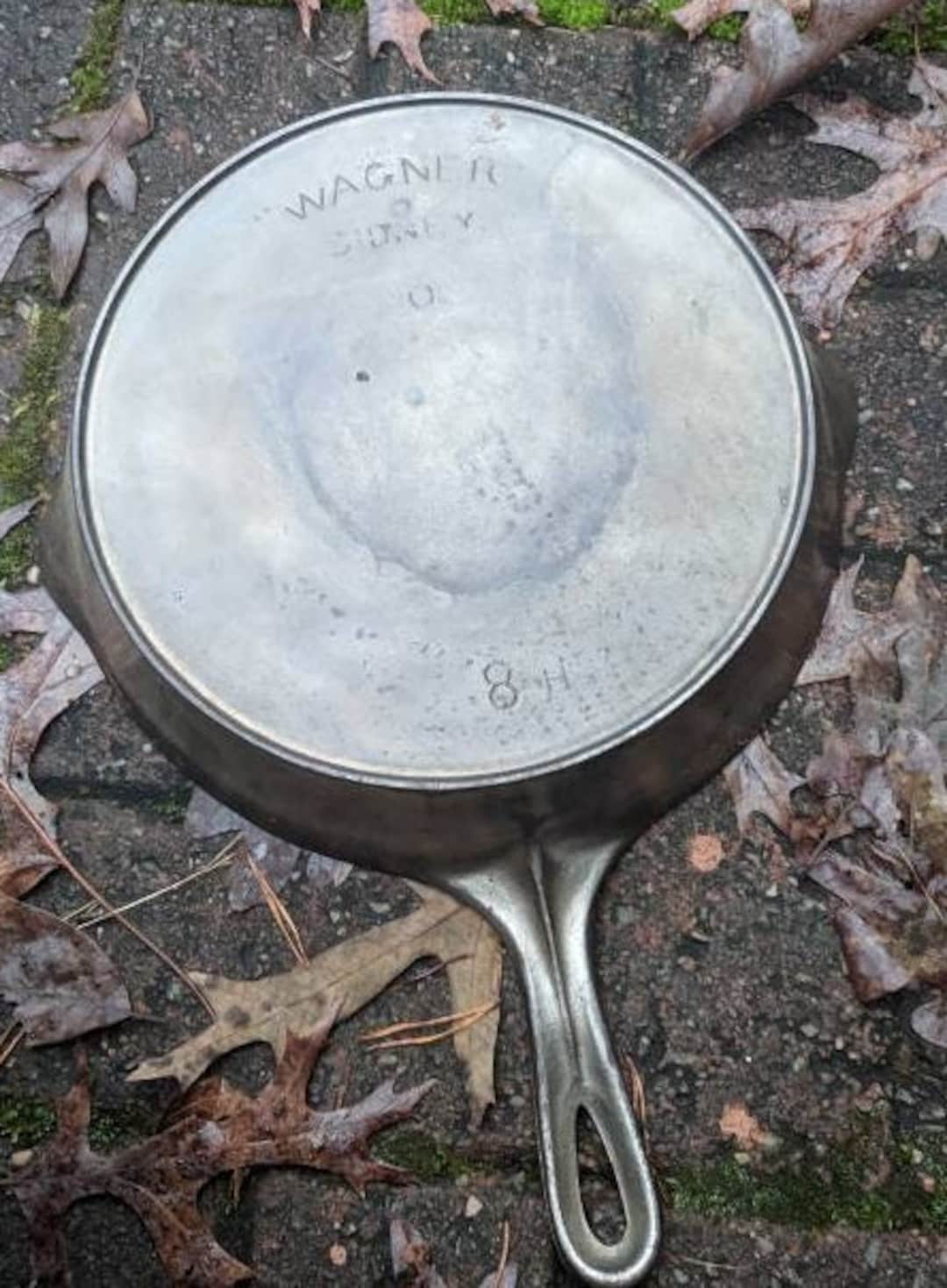 Early Wagner Number 8 Plated Cast Iron Skillet - Etsy