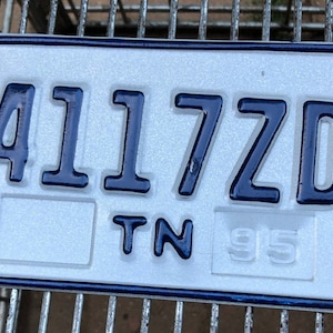 1995 Tennessee Motorcycle License Plate Nice - Etsy