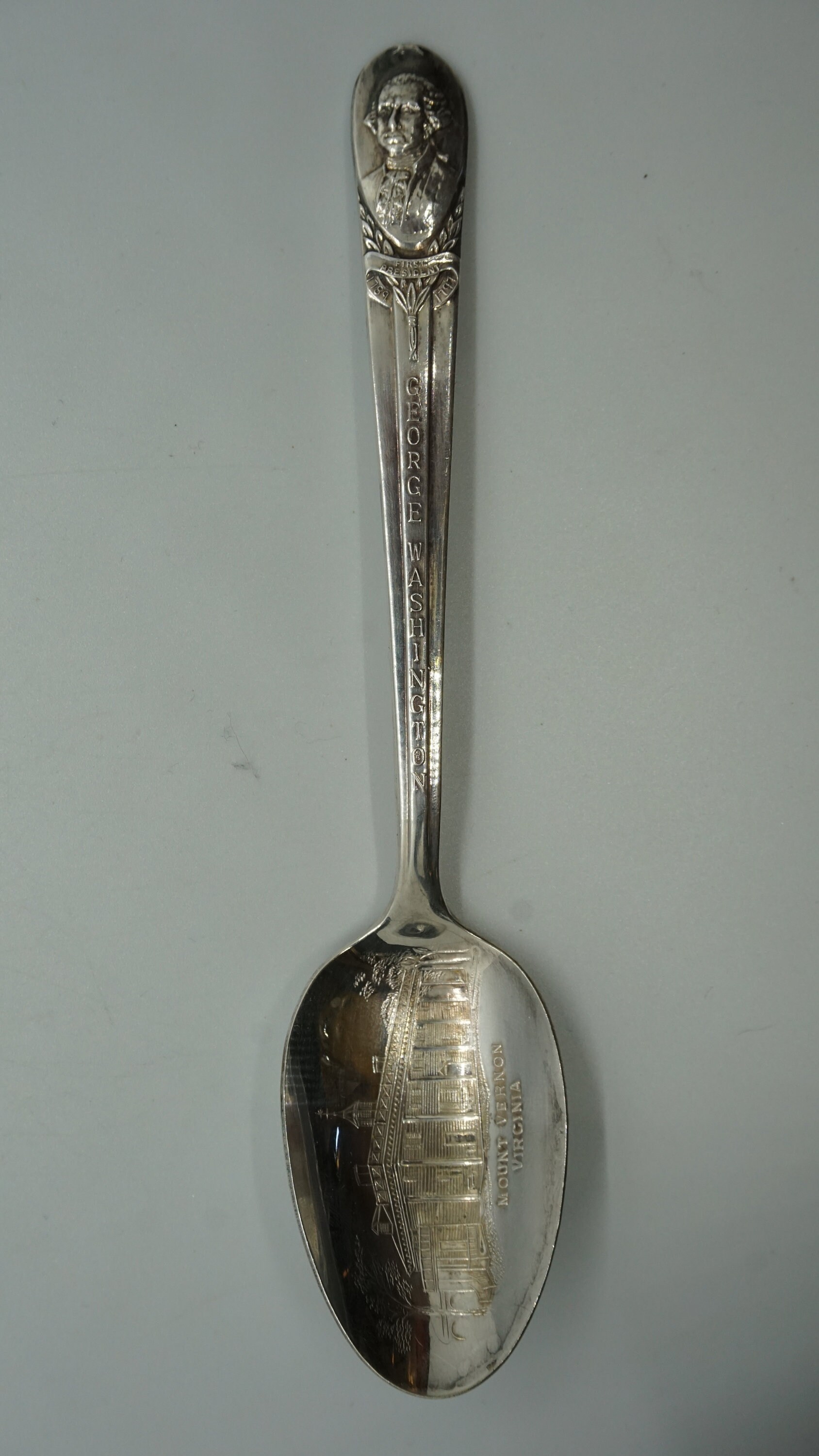 2 Vintage Souvenir Spoons Silver US President - Etsy