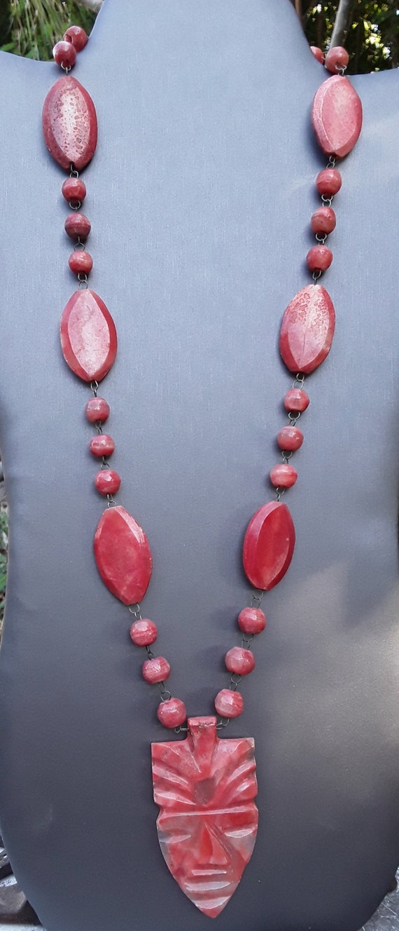 Vintage aztec style necklace - Gem