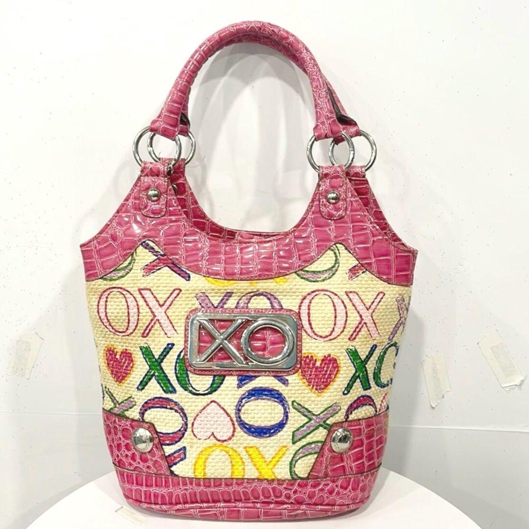 Vintage Rare XOXO Straw Tote Bag Y2K 90s Womens Shoulder Logo Hearts - Etsy