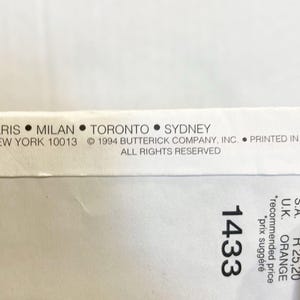NEW Vogue Vintage 90s Sewing Pattern 1433 Jennifer George Misses Coat ...