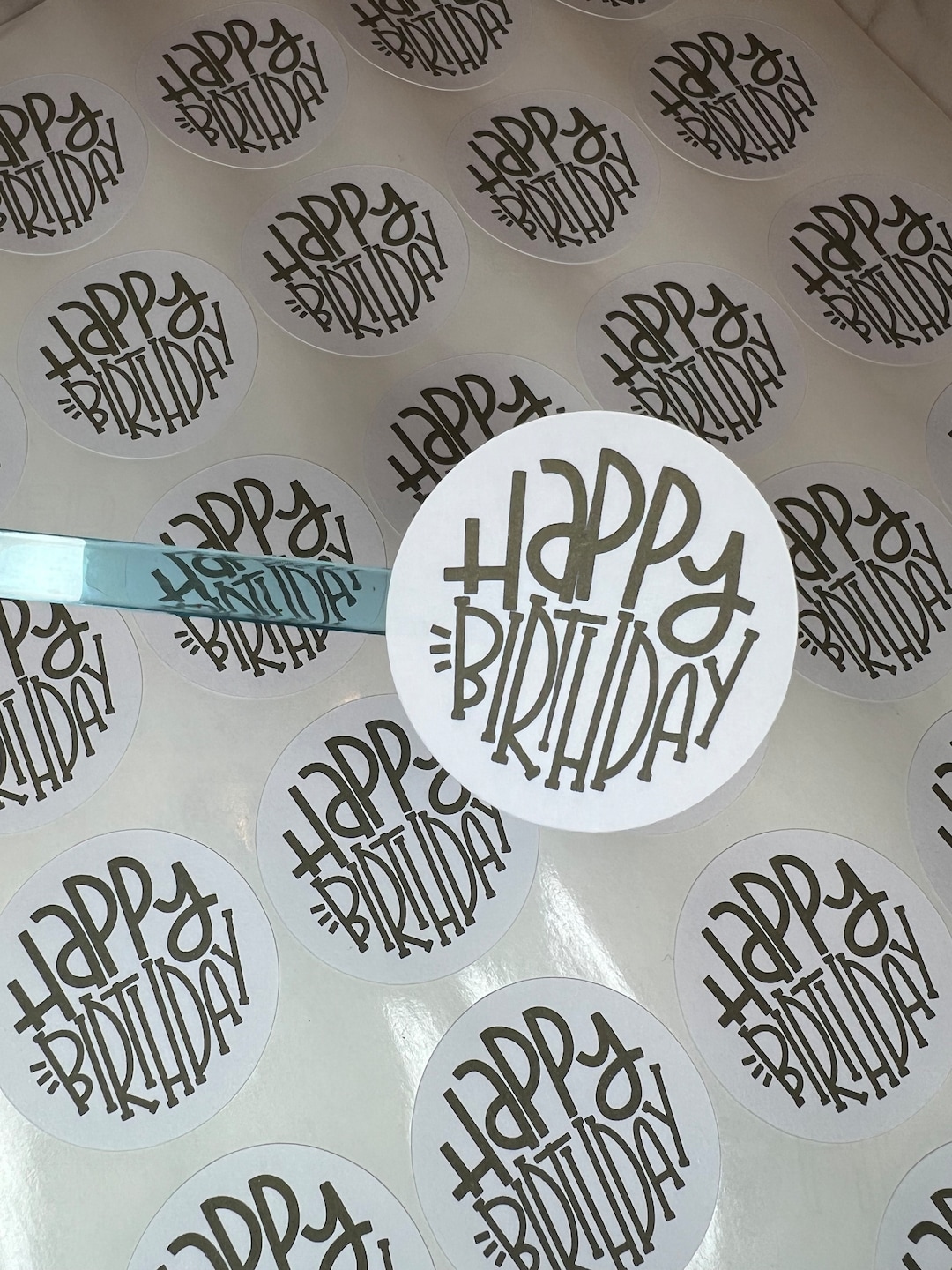 Happy Birthday Sticker, Birthday Gift, Birthday Packaging - Etsy