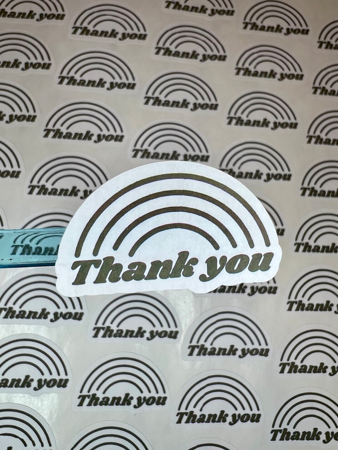Thank You Rainbow Sticker Thank You Note Thank You Card Thank You ...