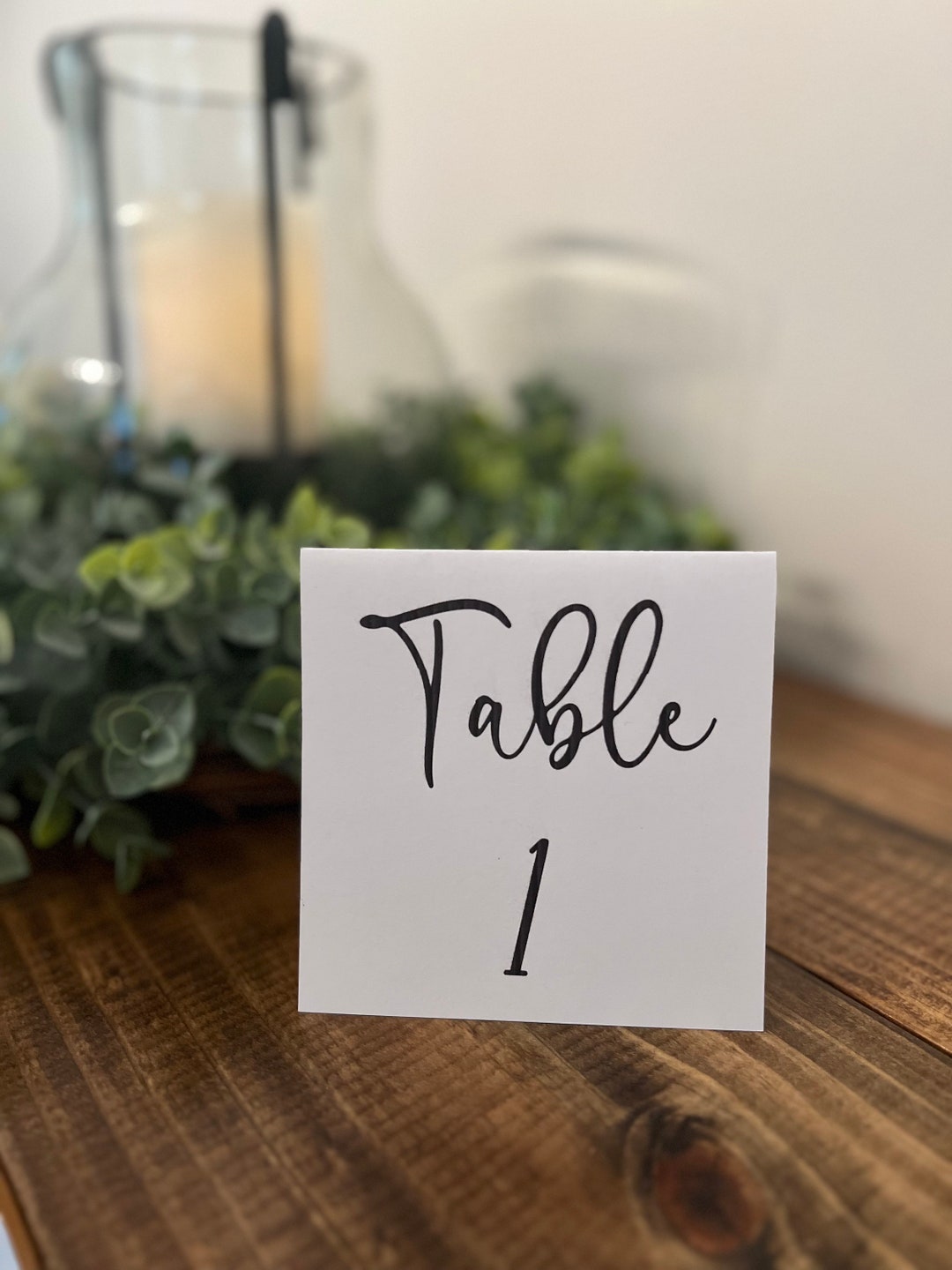 Tented Cardstock Table Numbers, Seating Chart Numbers, Wedding, Tables ...