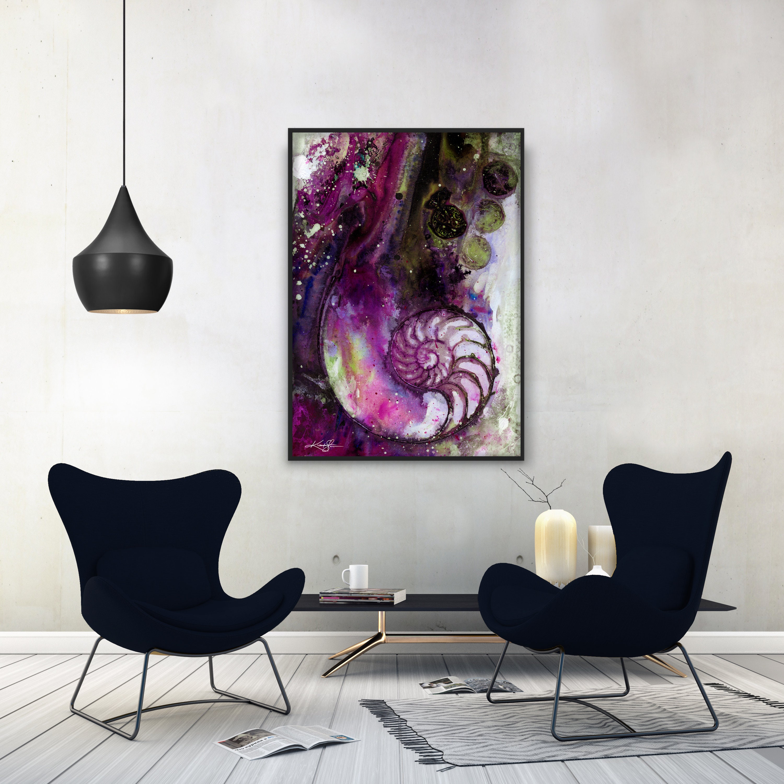 Nautilus Shell Sea Shell Art Large Sizes Ocean Sea Shell | Etsy