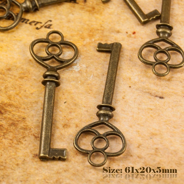 Antique Key Charm - Etsy