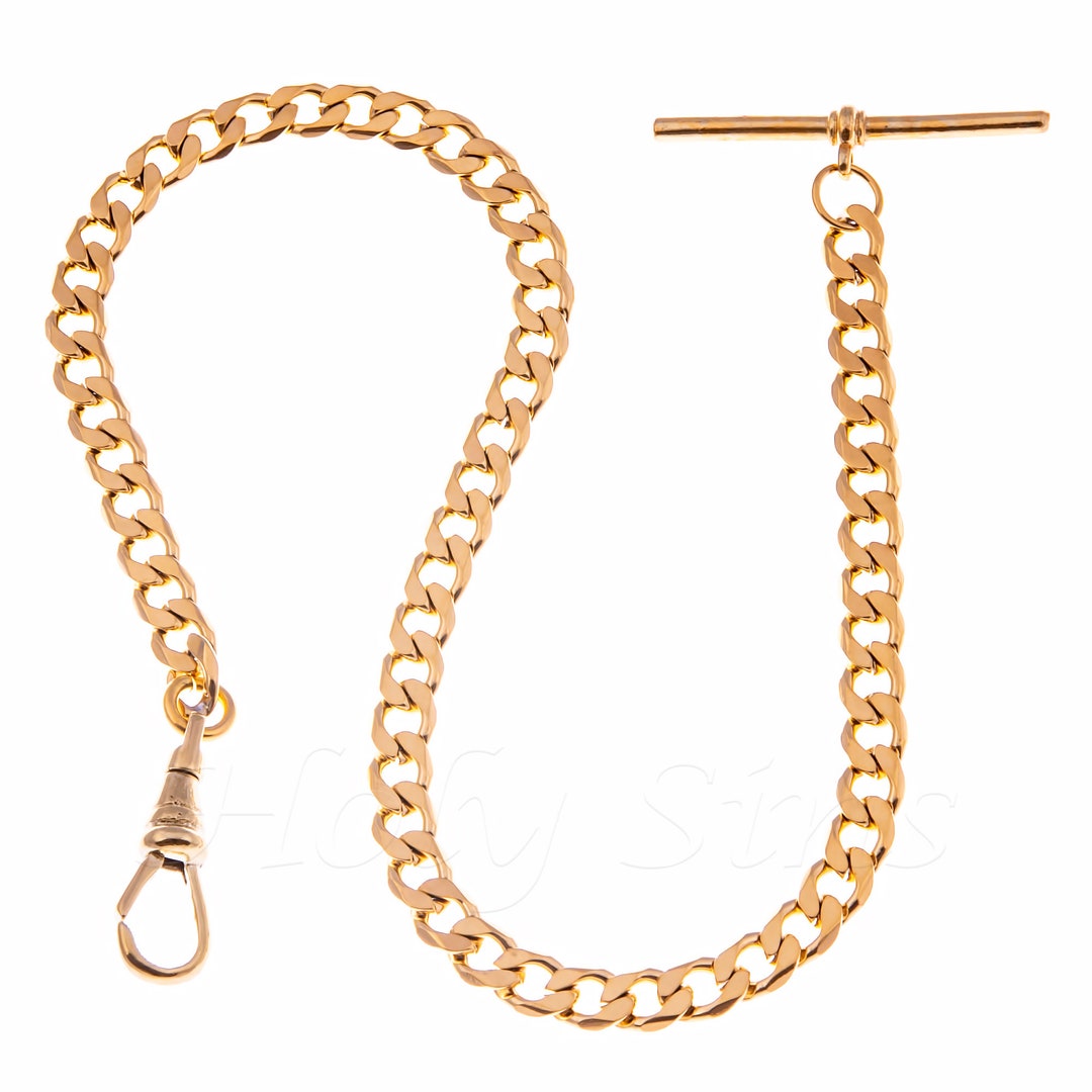 Brand New Gold Colour Single Albert Pocket Watch Chain 165 - Etsy