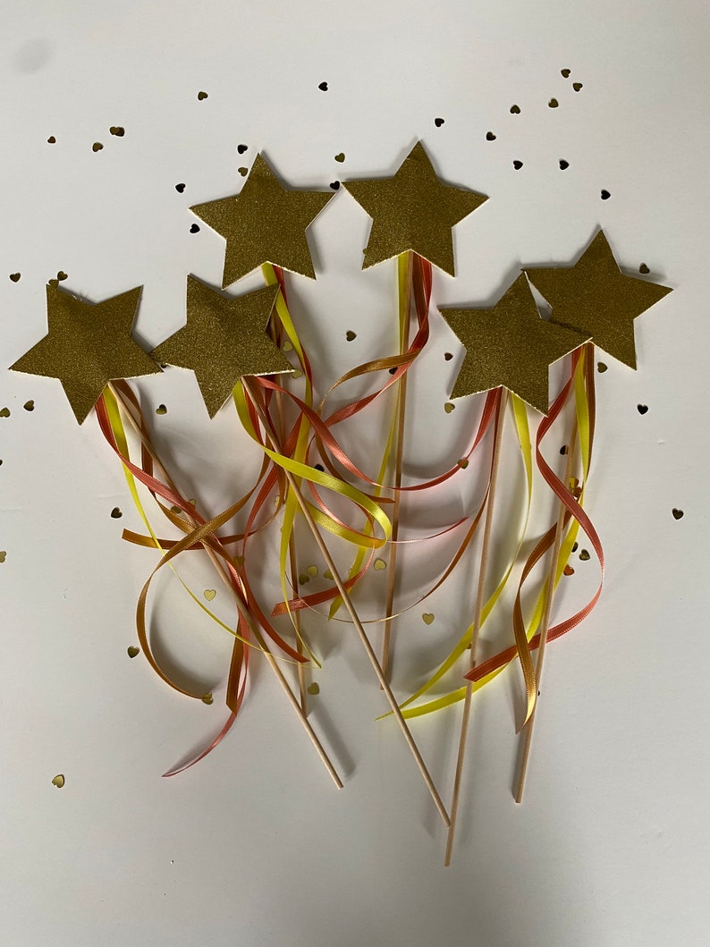 Set of 6 Handmade Party Wands - Etsy UK