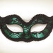 Metallic Blue and Black Lace Masquerade Mask Blue Venetian Mask ...