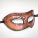 Handpainted Metallic Copper / Bronze Masquerade Mask - Copper Venetian ...
