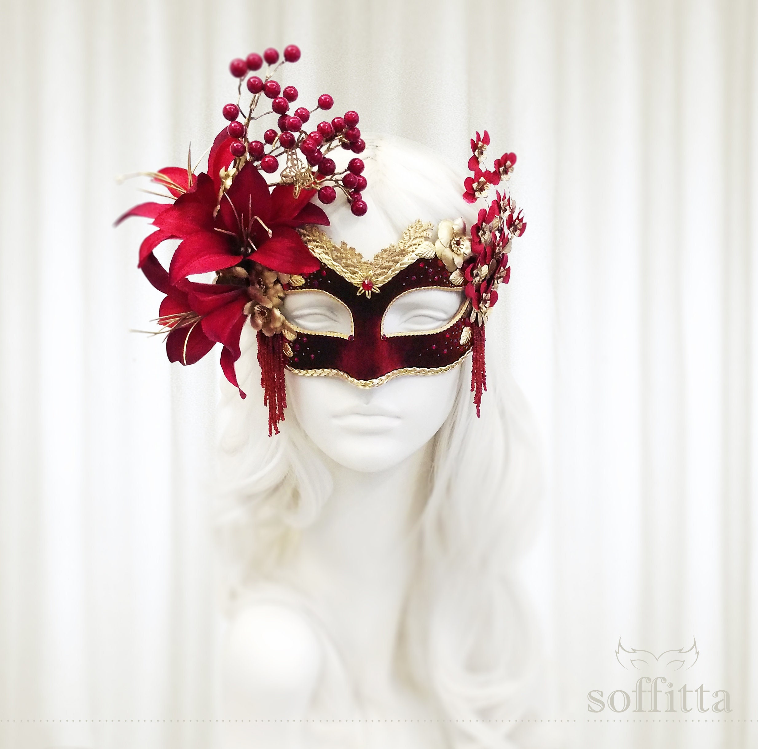 Red And Gold Masquerade Ball Gowns