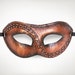 Handpainted Metallic Copper / Bronze Masquerade Mask - Copper Venetian ...