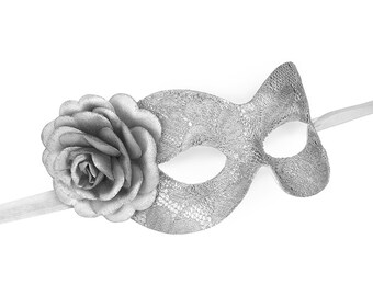 Gold Lace Masquerade Mask With Rose Lace Covered Venetian | Etsy