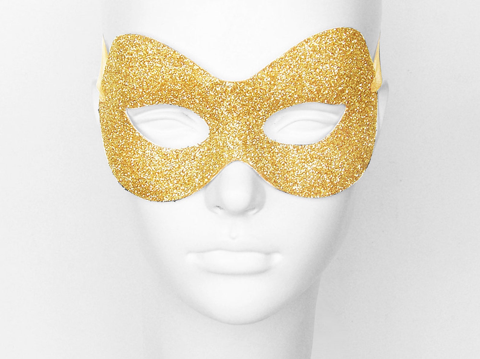 Glitter Gold Masquerade Mask Shimmering Gold Venetian Style - Etsy