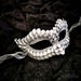 Silver Masquerade Mask With Dragon Scales Texture Metallic Venetian ...