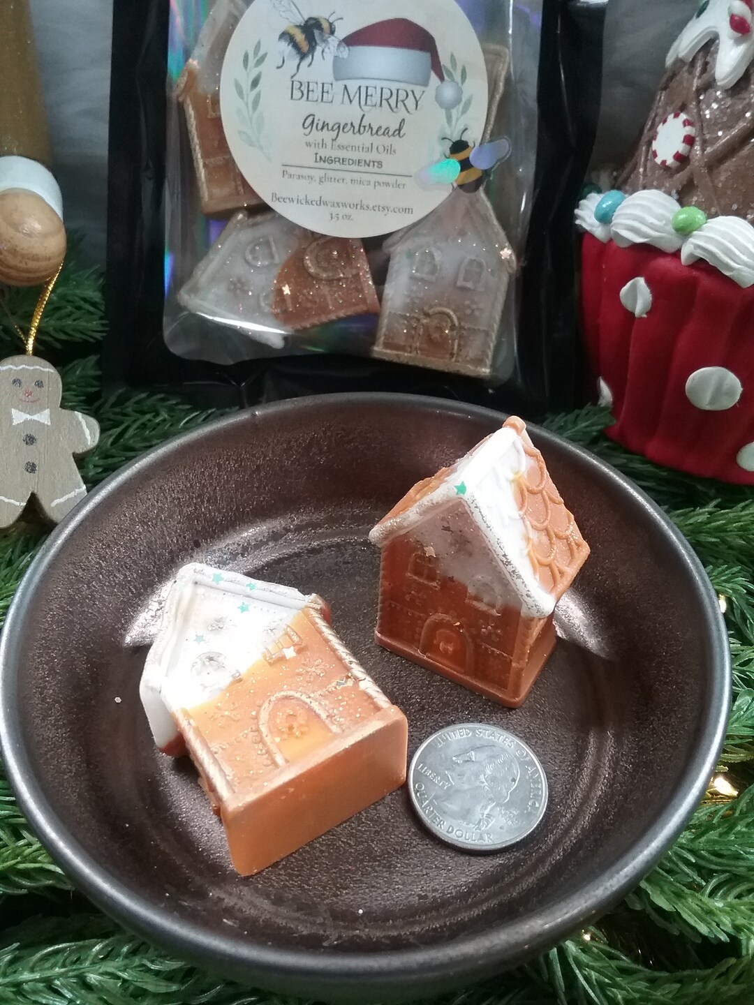 Gingerbread Wax Melts Christmas Gift for Wax Warmer Strong Scented Wax ...