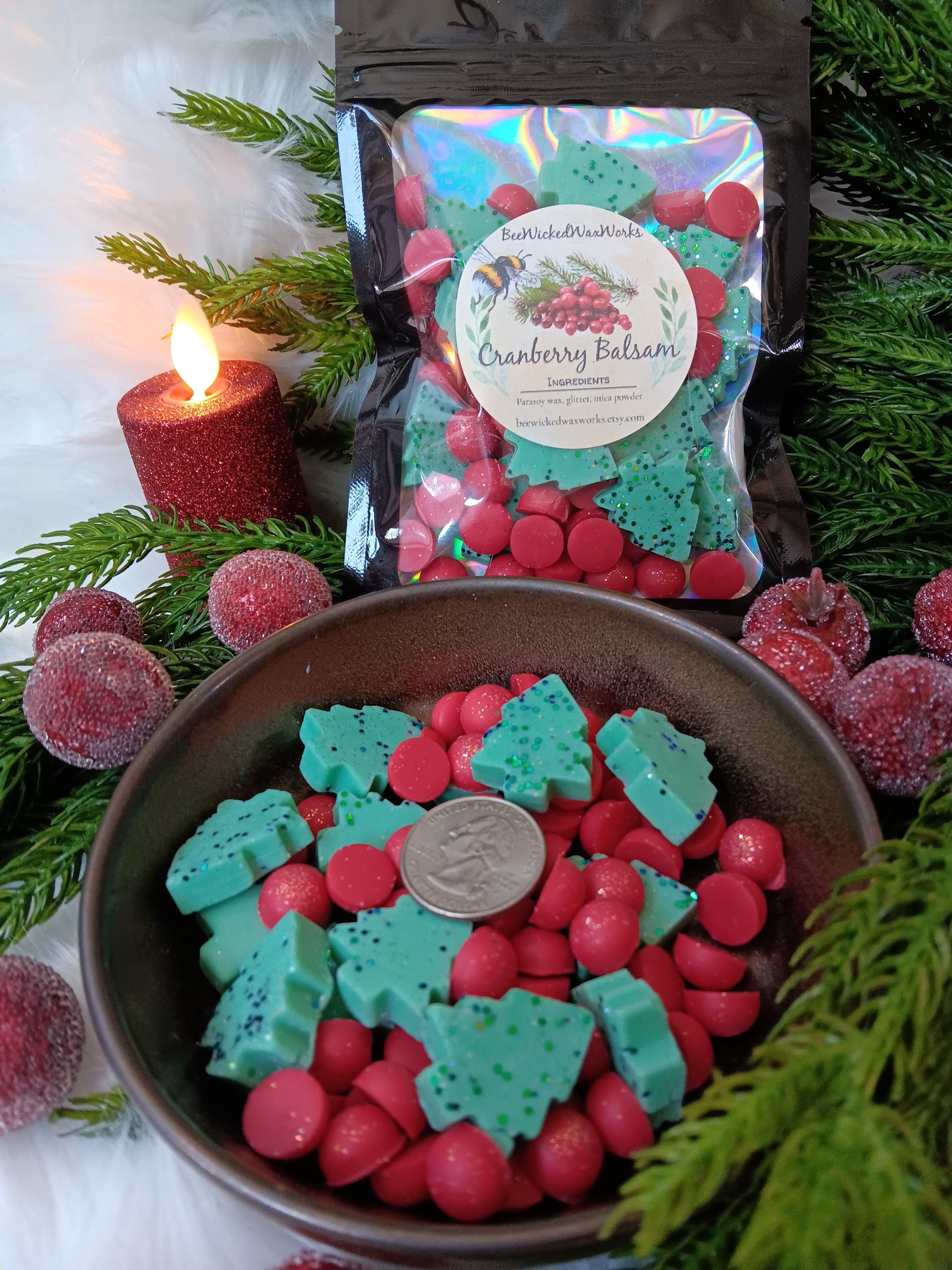 Cranberry Balsam Mini Wax Melts Strong Scented Wax Melts for Wax Warmer ...