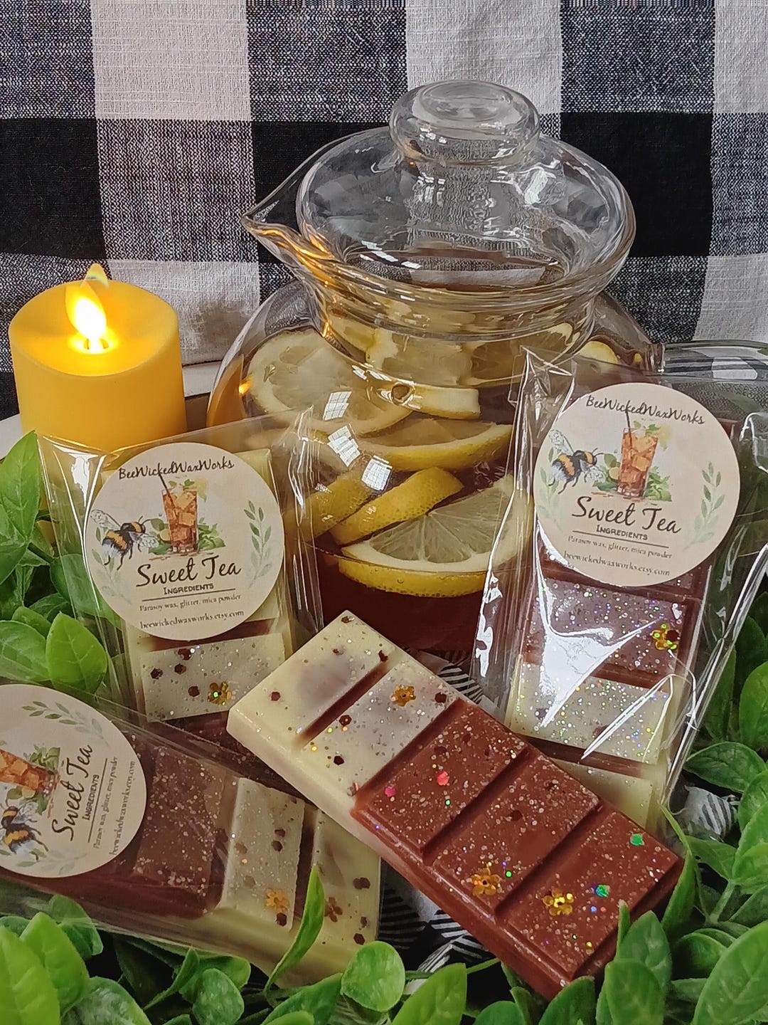 Sweet Tea Wax Melt Snap Bar Strong Scented Wax Melt for Wax Warmer ...