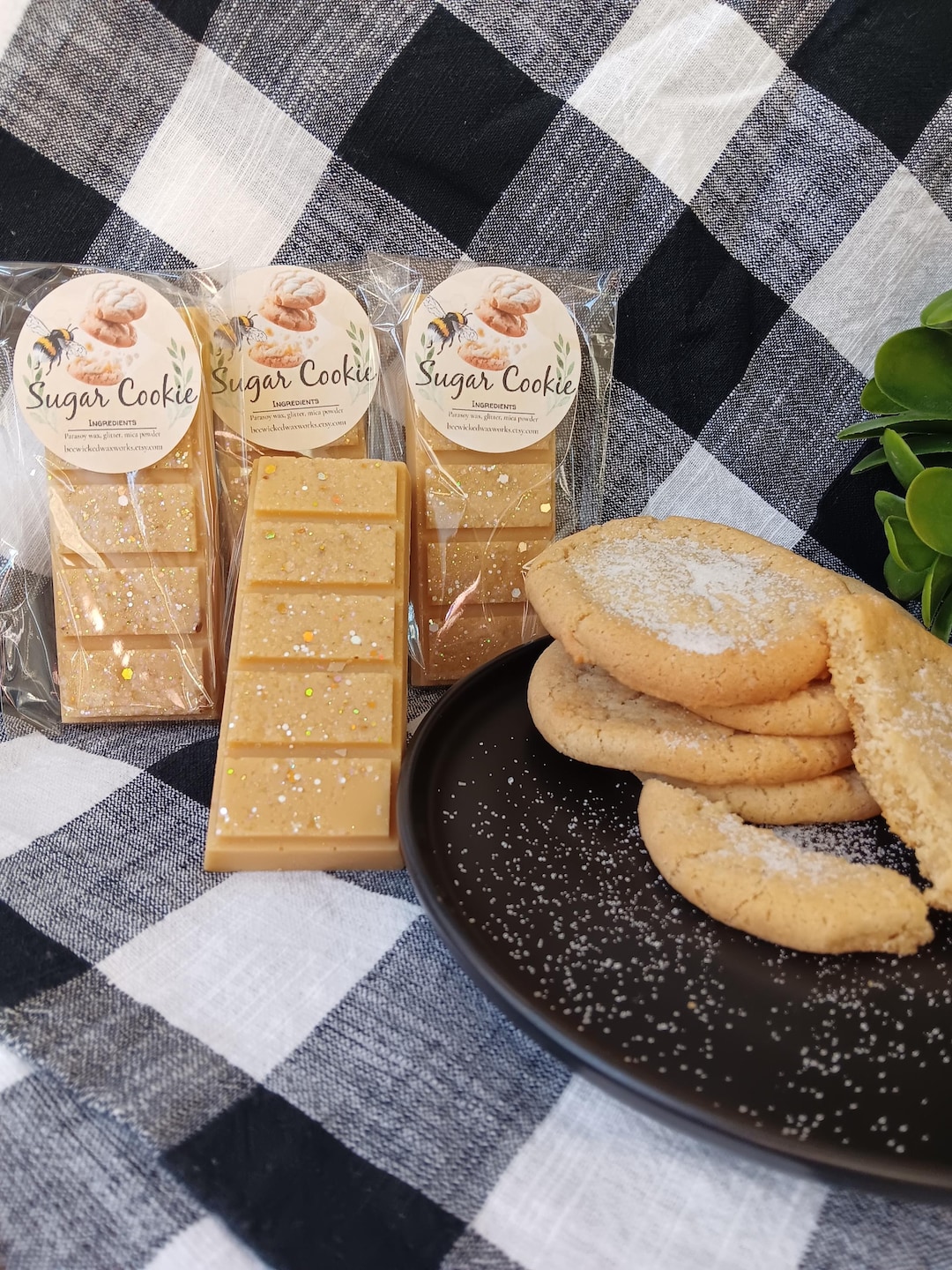 Sugar Cookie Wax Melt Snap Bar Strong Scented Wax Melts for Wax Warmer ...