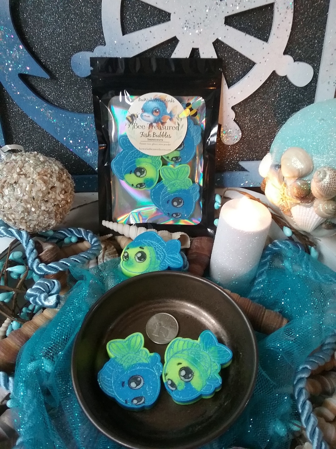 Fish Bubbles Fish Wax Melts Strong Scented Wax Melts for Wax Warmer ...