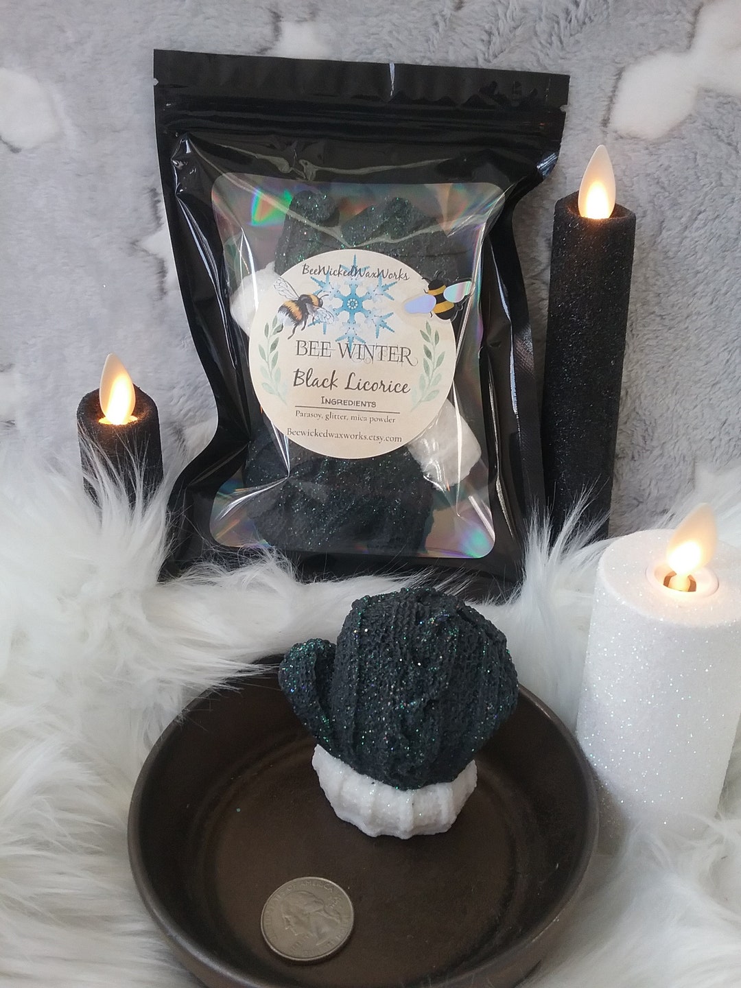 Black Licorice Mitten Wax Melts Winter Wax Melt Gift for Winter Lover ...