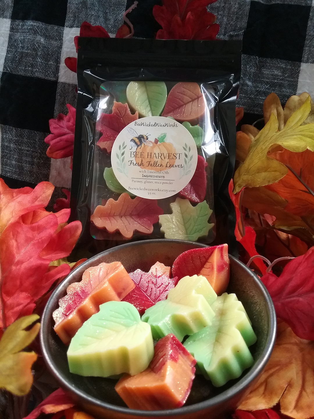 Fresh Fallen Leaves Wax Melts Strong Scented Wax Melts for Wax Warmer ...