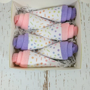 Washcloth Ice Cream Cone, Baby Ice Cream Cone, Baby Shower Gift, New ...