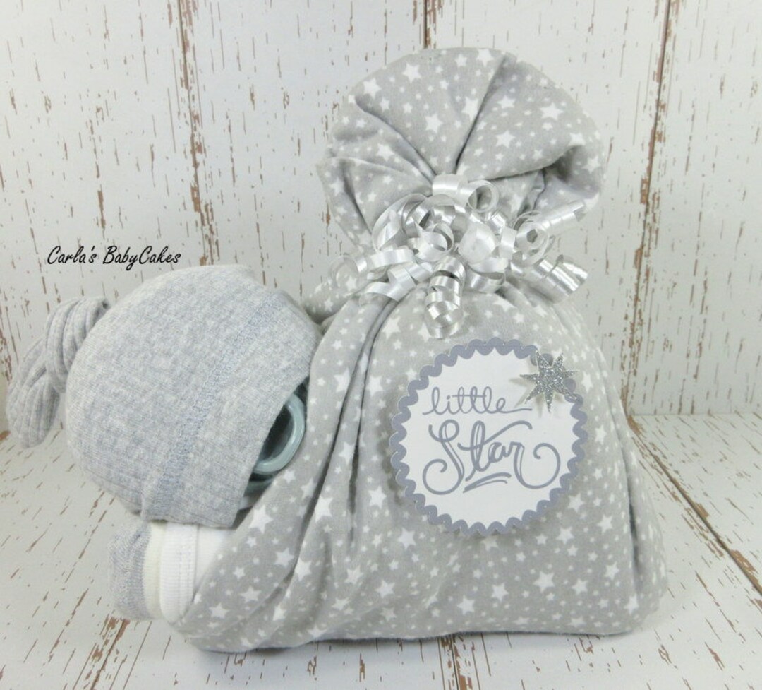 Stork Baby Bundle: Little Star Diaper Cake, Shower Gift - Etsy