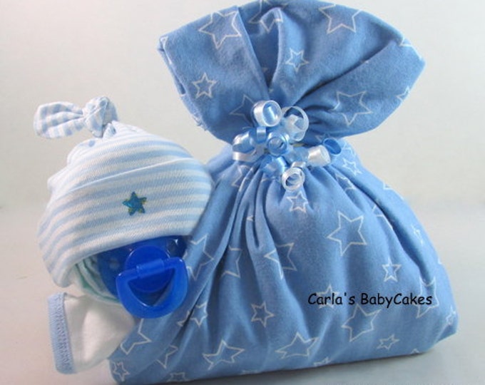 Stork Bundle Baby Sleeping Baby Diaper Cake Stork Bundle - Etsy