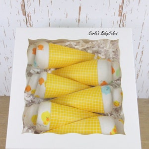 Washcloth Ice Cream Cone, Baby Ice Cream Cone, Baby Shower Gift, New ...