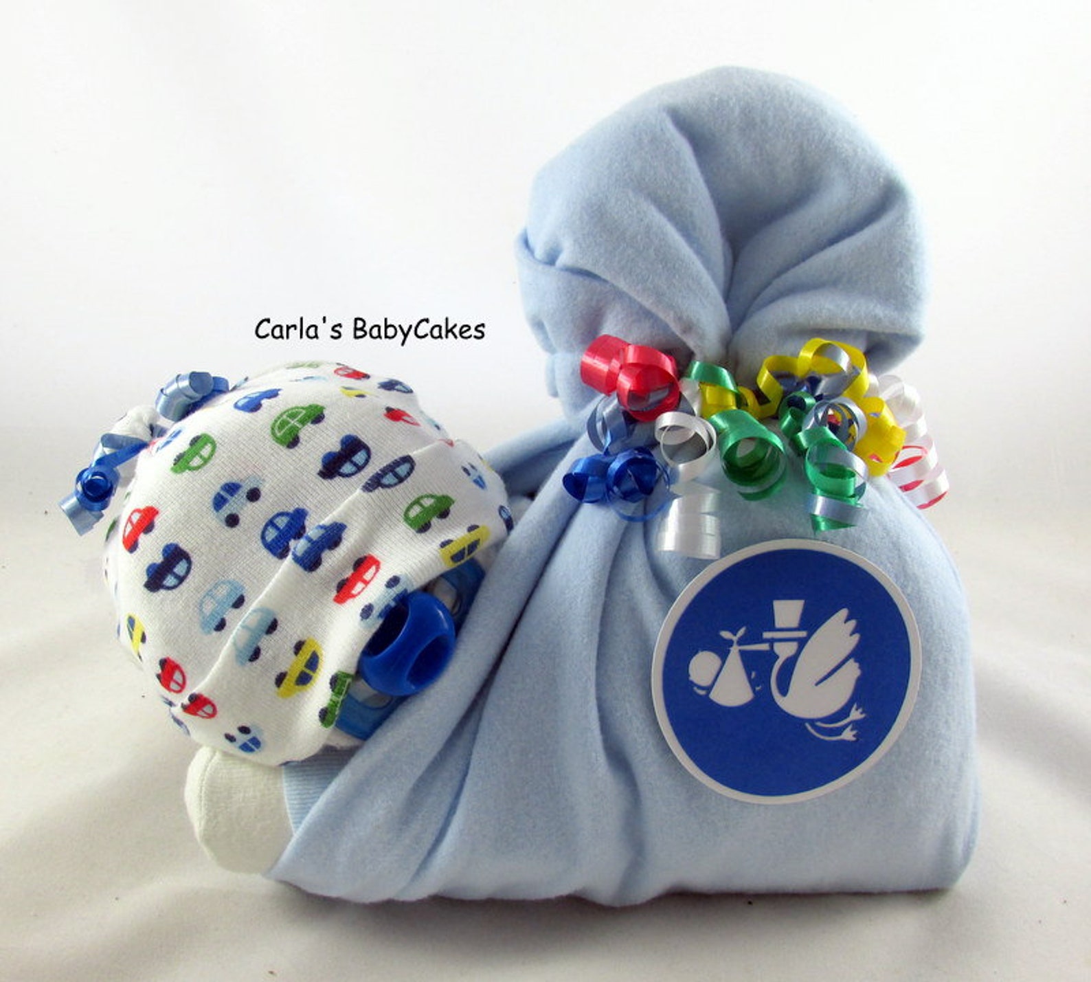 Stork Bundle Baby Boy Diaper Cake Baby Diaper Cake Cars - Etsy