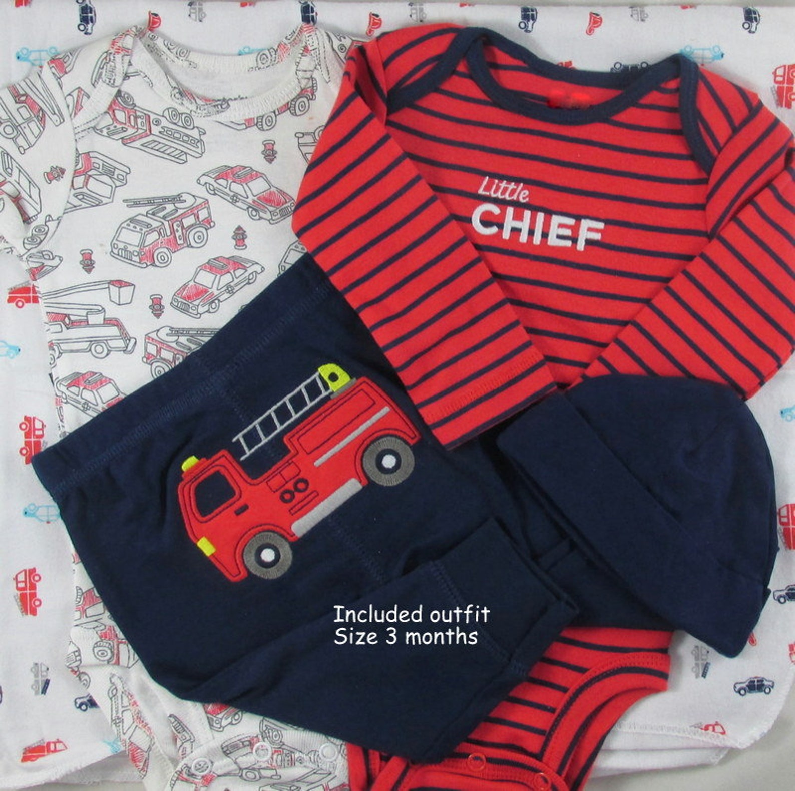 Stork Bundle Baby Boy Diaper Cake Baby Diaper Cake Fireman - Etsy
