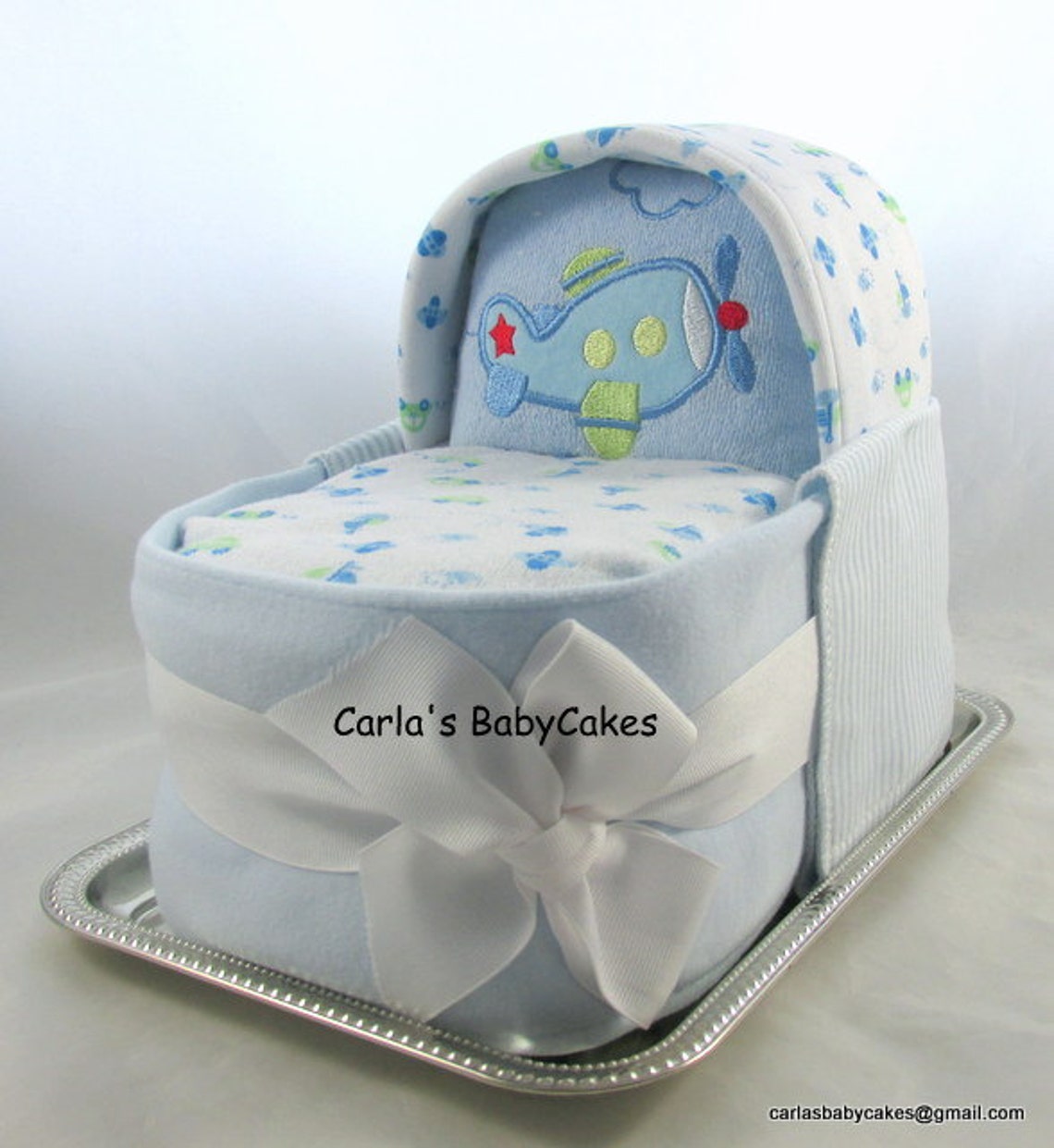 Diaper Cake Bassinet Baby Shower gift Baby Diaper Cake New | Etsy