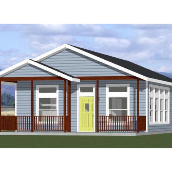 24x24 House Plan - Etsy