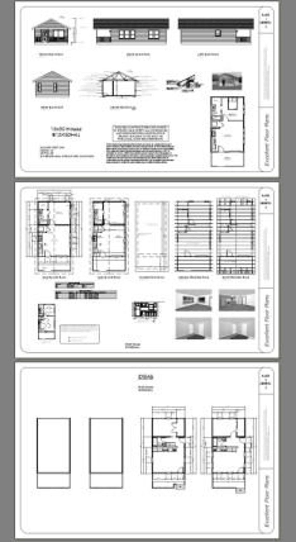 18x30 House -- 1-bedroom 1-bath -- 540 Sq Ft -- PDF Floor Plan ...