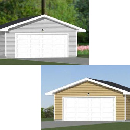 20x36 2-car Garages 720 Sq Ft 8ft Walls PDF Floor - Etsy