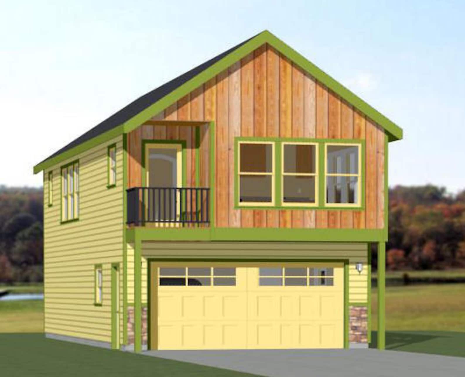 20x42 House -- 2 Bedroom 1.5 Bath -- 1,153 Sq Ft -- PDF Floor Plan ...