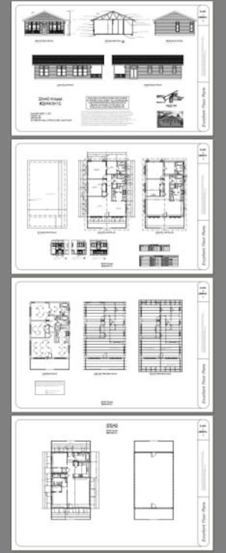 28x40 House -- 2-bedroom 2-bath -- 1,120 Sq Ft -- PDF Floor Plan ...