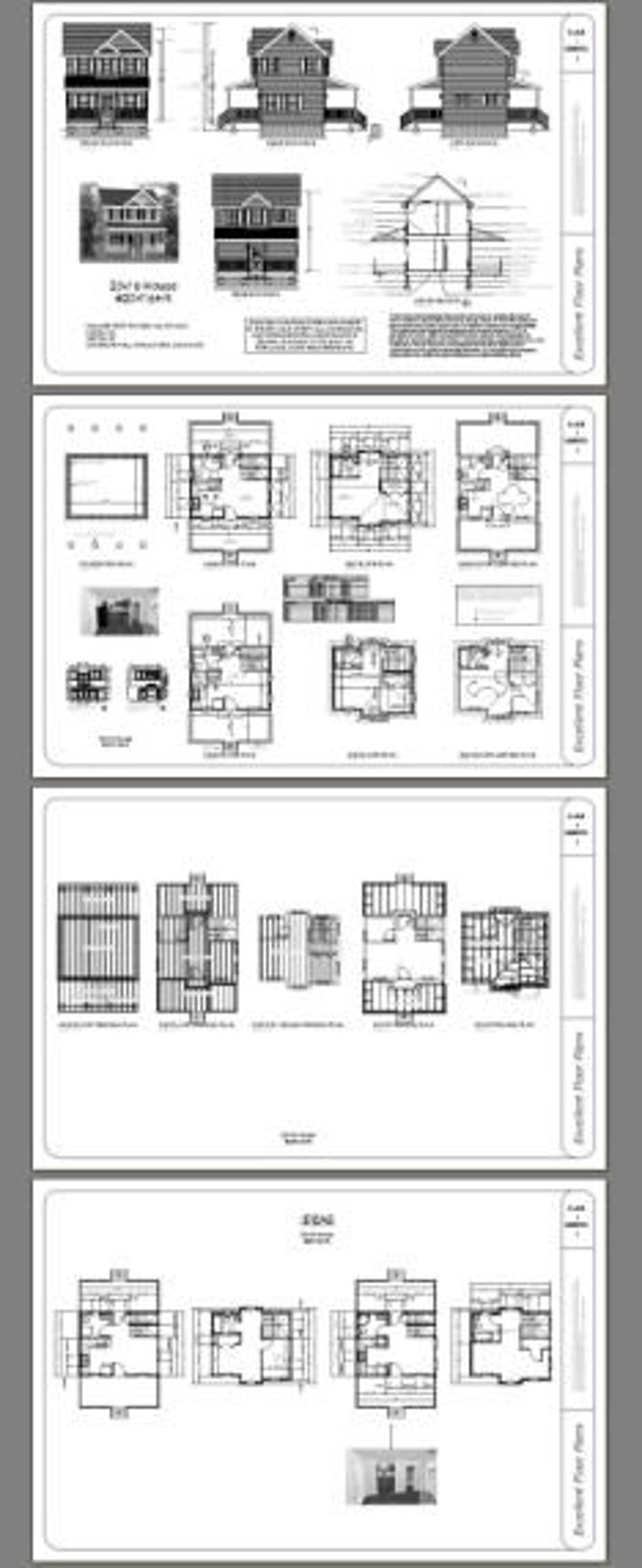 20x16 House 1-bedroom 1.5-bath 599 Sq Ft PDF Floor Plan Instant ...