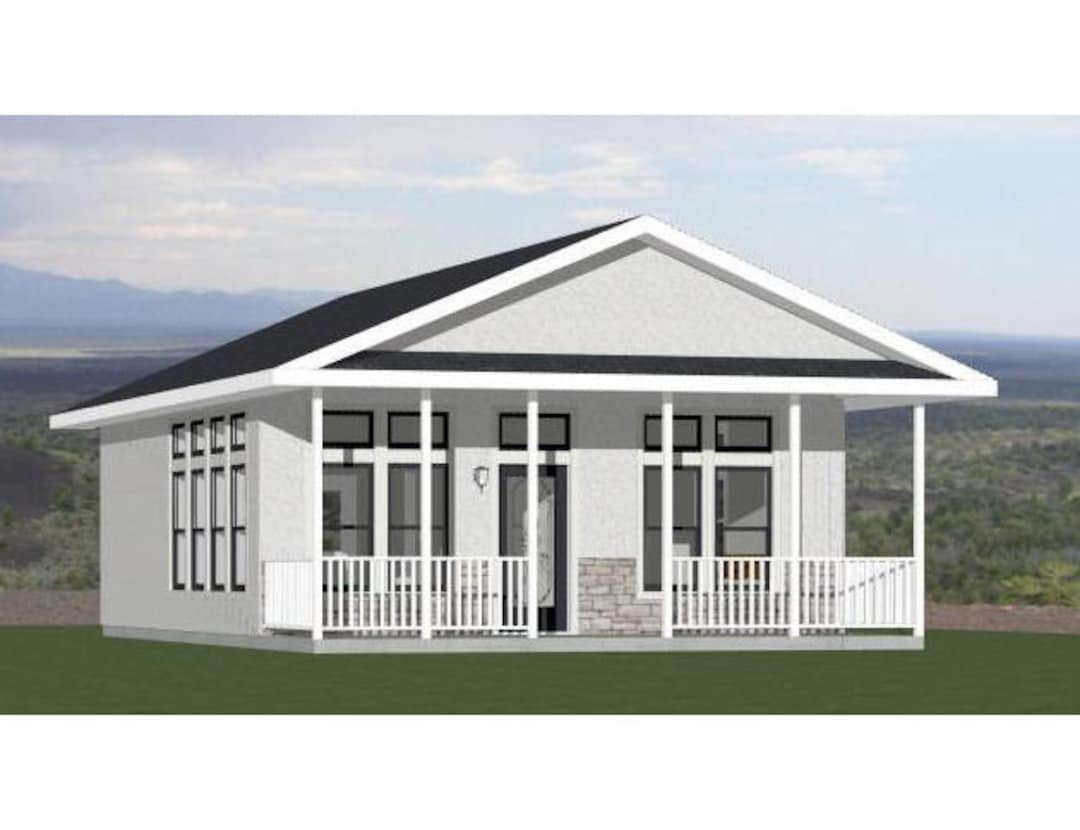 24x30 House -- 1-bedroom 1-bath -- 720 Sq Ft -- PDF Floor Plan ...