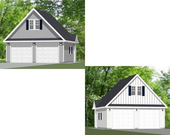 20x36 2-car Garages 1128 Sq Ft 9ft Walls PDF Floor | Etsy
