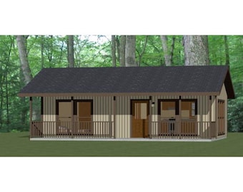 Modern Cabin House 16 X 32 512 Sq Ft Tiny House - Etsy